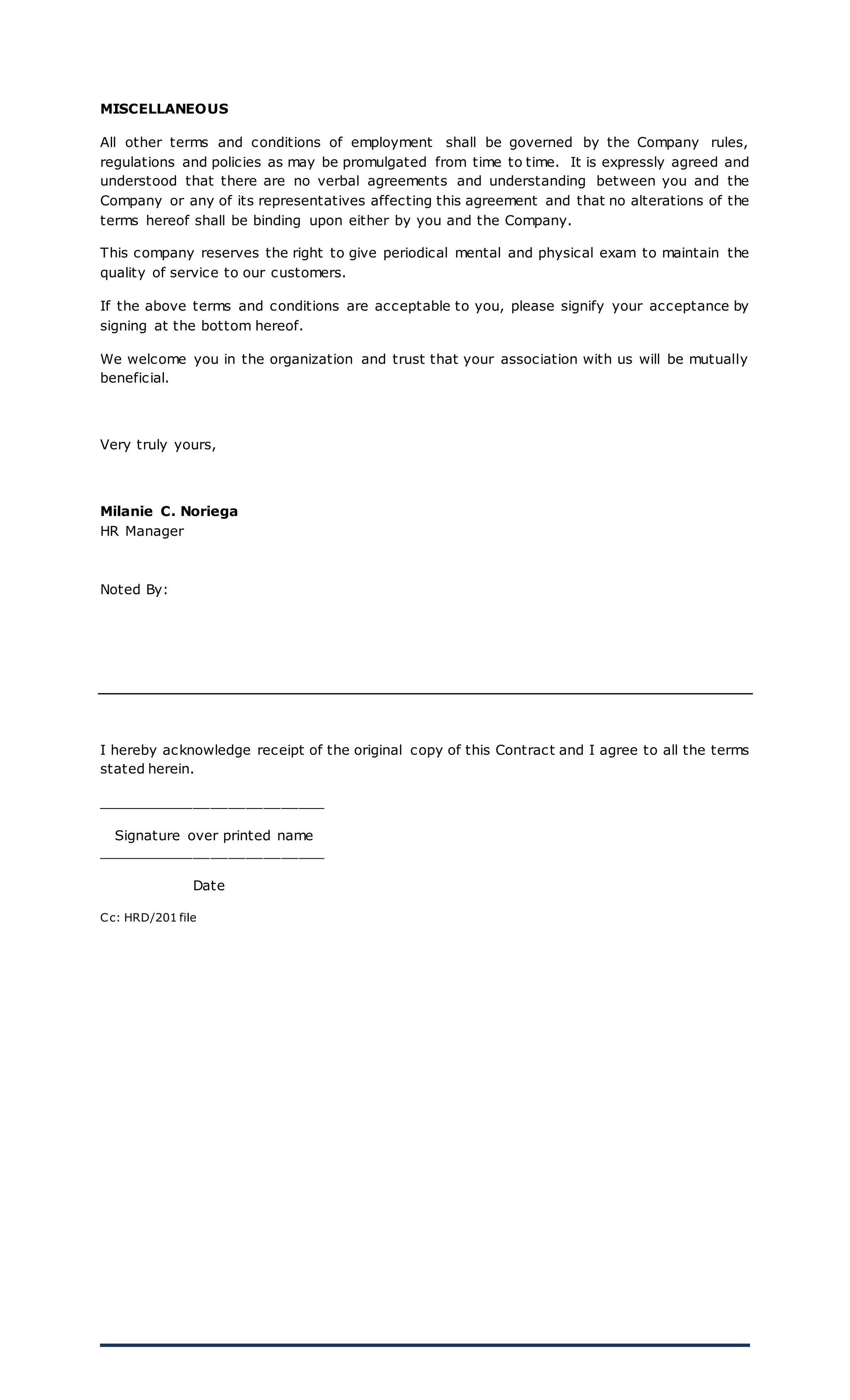 Employment Contract UPDATED | DOCX