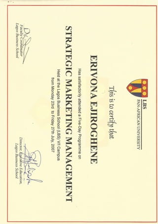UNIVERSITY DEGREE AND OTHER CERTS | PDF
