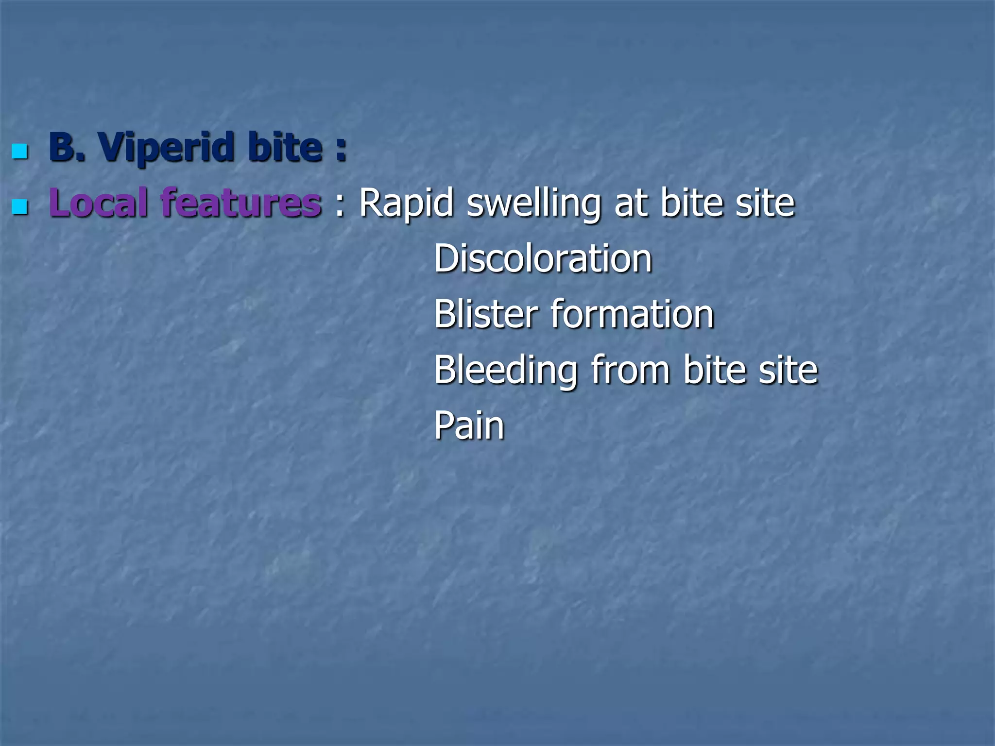 snake bite and management | PPTX