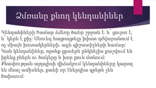 Կենդանիները՝ձմռանը | PPTX