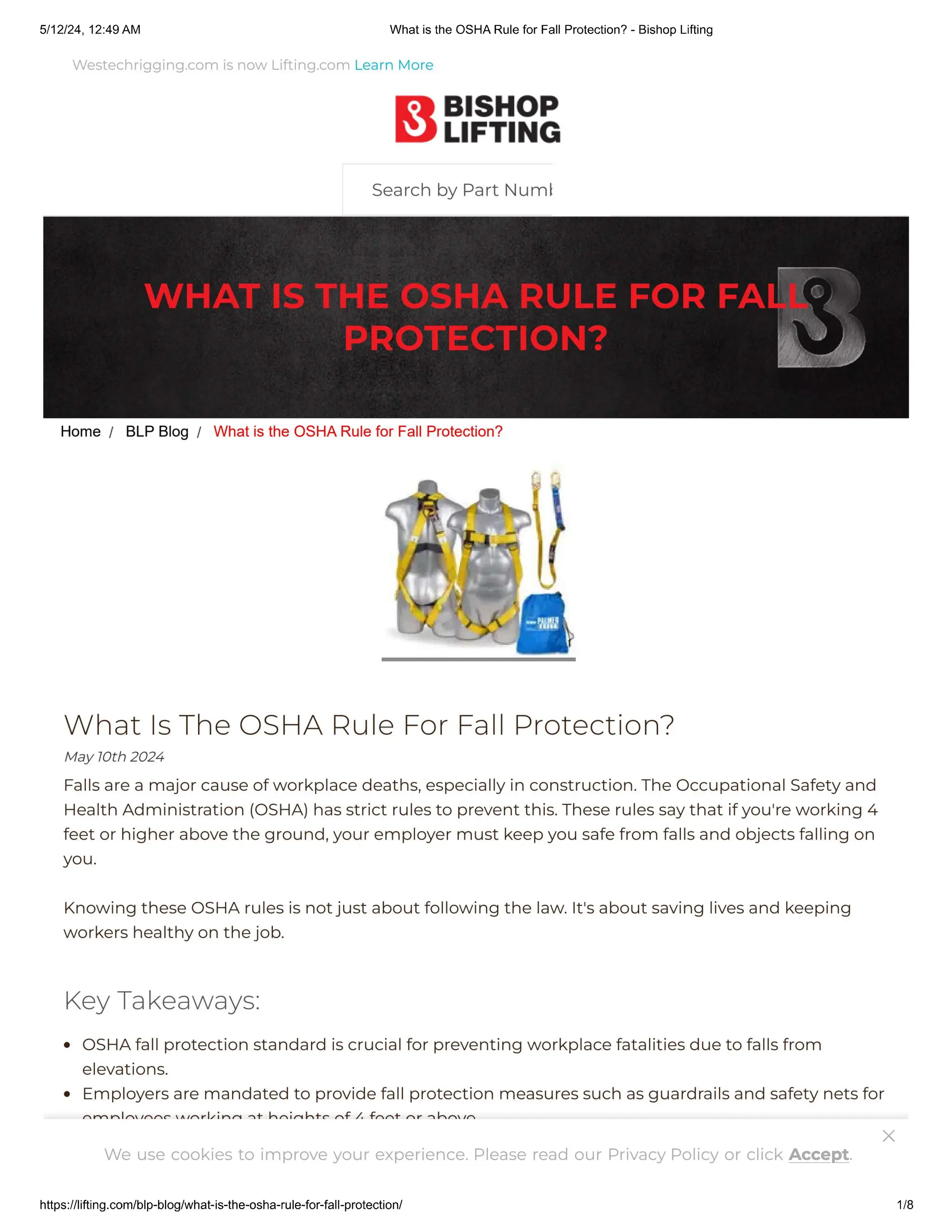 What is the OSHA Rule for Fall Protection? | PDF