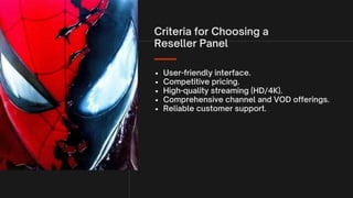5 Best IPTV Reseller Panel Providers (2025) | PDF