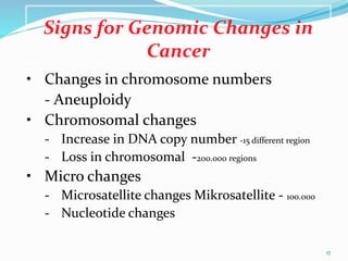 Molecular Basis of Cancer | PPTX