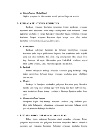 Teori Sistem dalam pelayanan kesehatan | DOCX