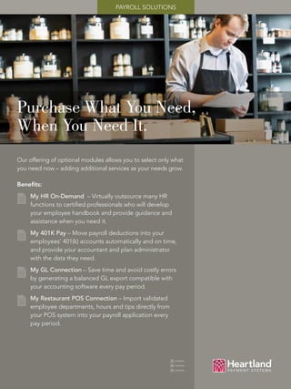 Heartland Payroll Solution - Full Presentation | PDF