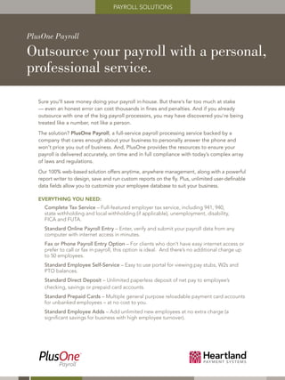 Heartland Payroll Solution - Full Presentation | PDF