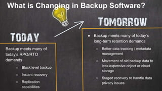 Webinar: Three Steps to Modernizing Backup Storage | PPT