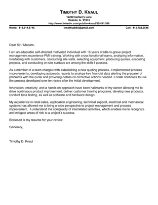 Knaul.Tim.Resume 150429 | DOC