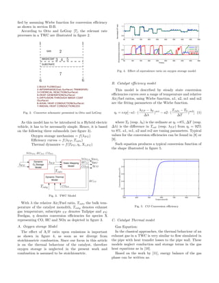 A simplified thermal model for the three way catalytic converter (1 ...
