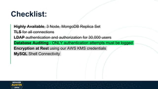 MongoDB.local Austin 2018: MongoDB Atlas for Your Enterprise | PPTX | Cloud Computing | Internet