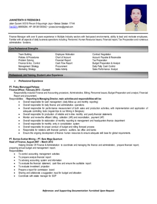 Resume JKFS | DOCX | Resume Writing and Advice | Job Search