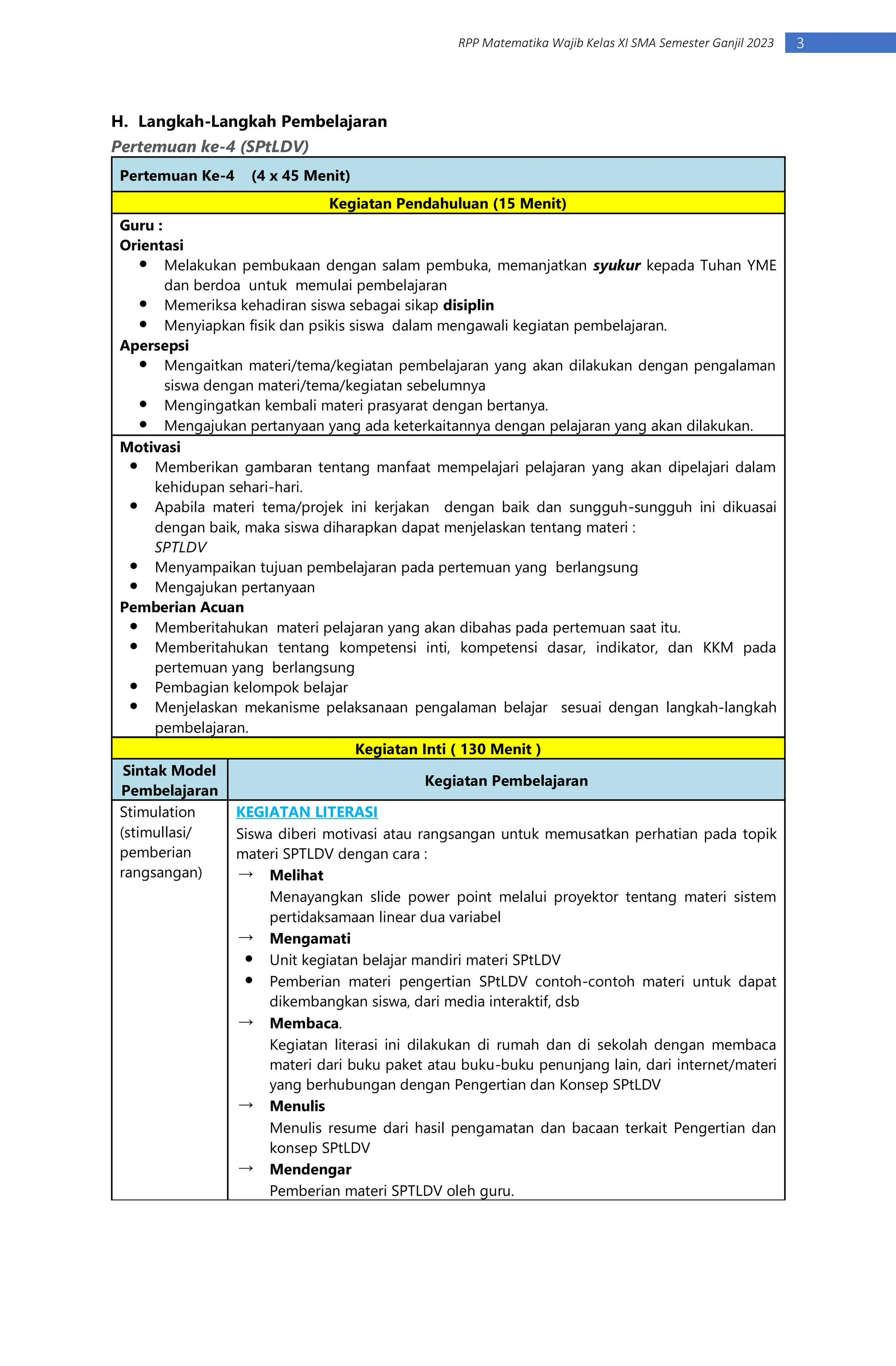 445356-1673323357.pdf rencana pembelajaran materi matematika | PDF