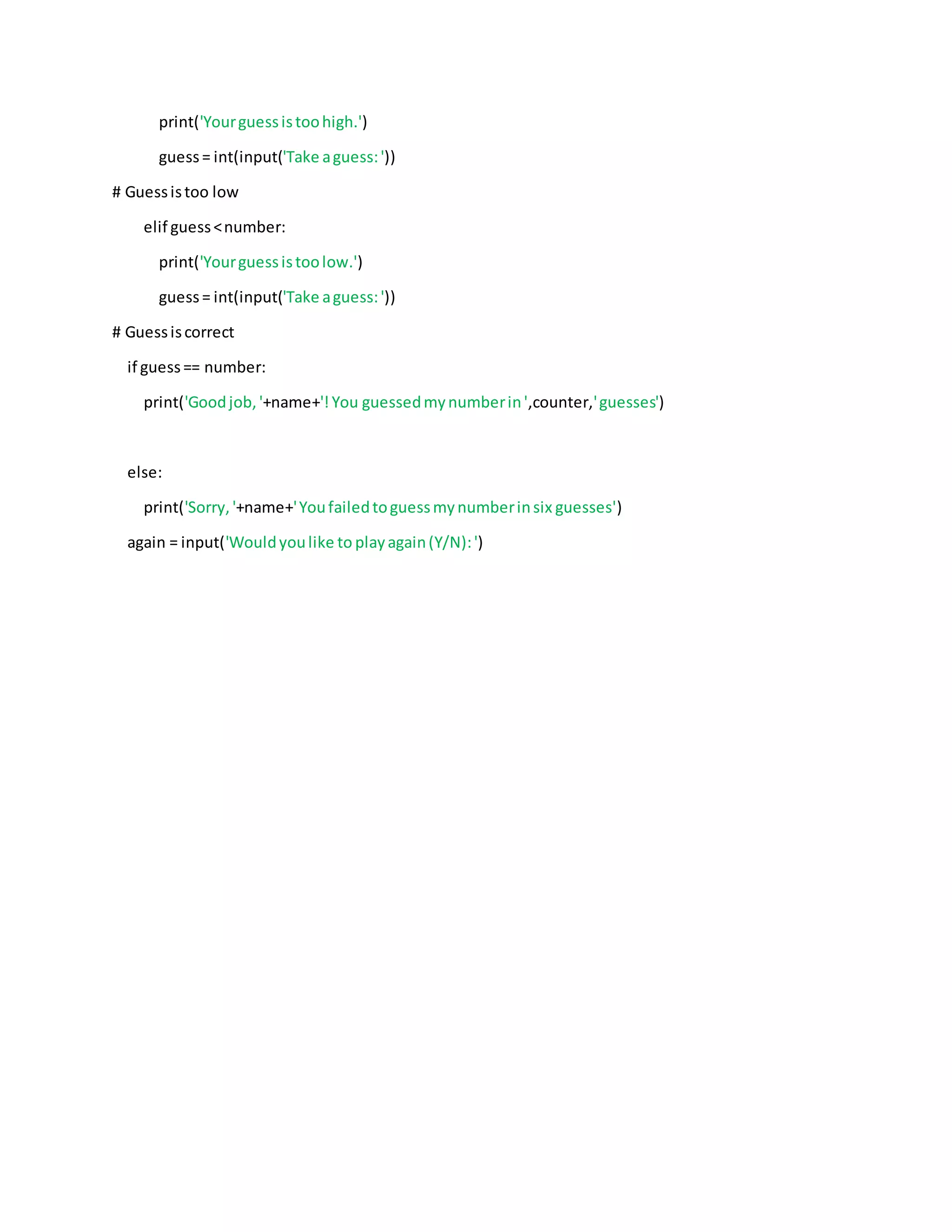 Guess a number game v1.00 | Programming Languages | Computing
