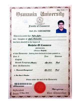 Bachelors Degree Pdf