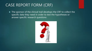 Protocol and CRF in clinical trials.pptx