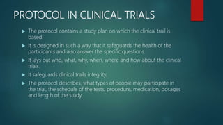 Protocol and CRF in clinical trials.pptx
