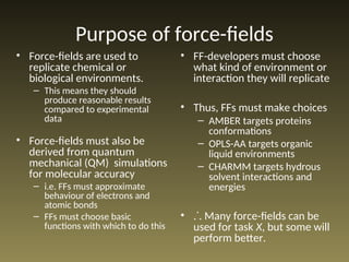 Forcefield parameterization using CHARMM | PPT