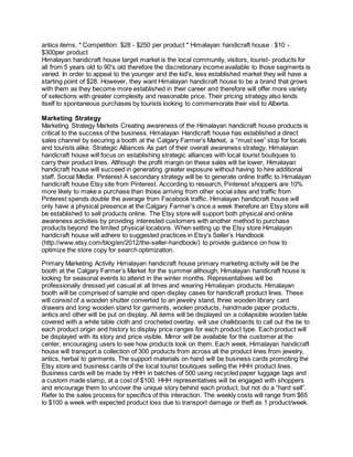 Himalayan Handicraft House final | DOCX | Commodities | Economy