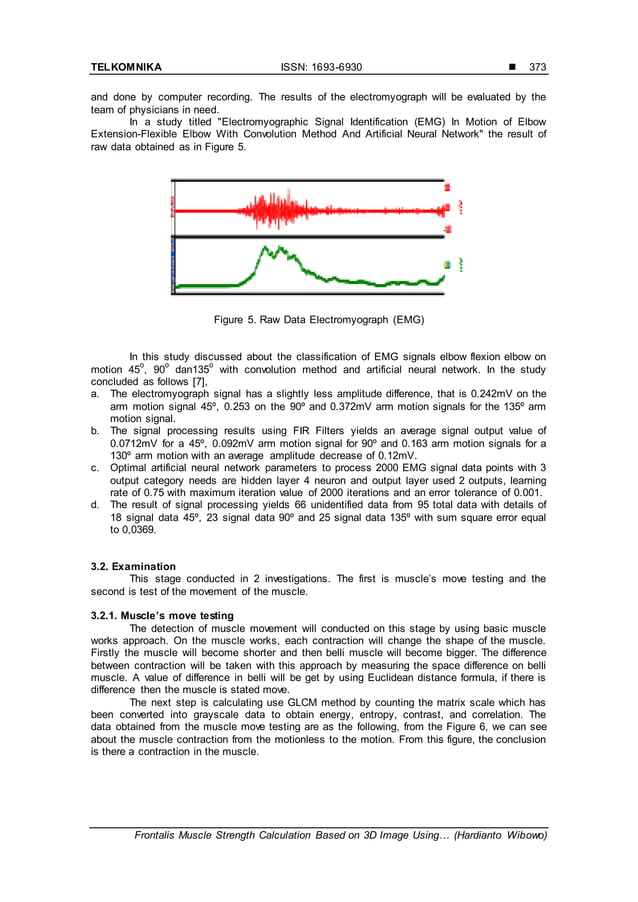 Frontalis Muscle Strength Calculation Based On 3d Image Using Gray