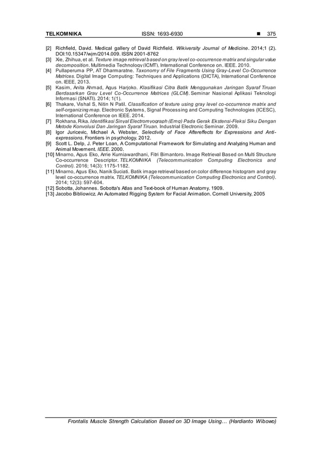 Frontalis Muscle Strength Calculation Based On 3d Image Using Gray