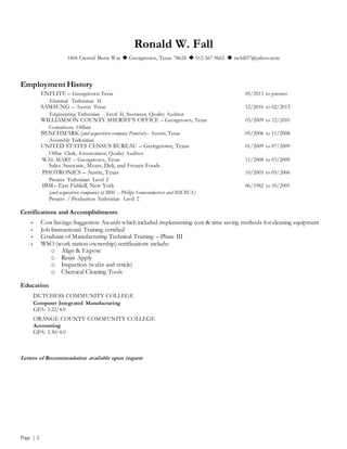 Ron's Resume | PDF