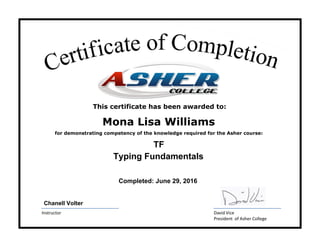 Asher_Certificate_Mona_Lisa_Williams_TF (1) | PDF