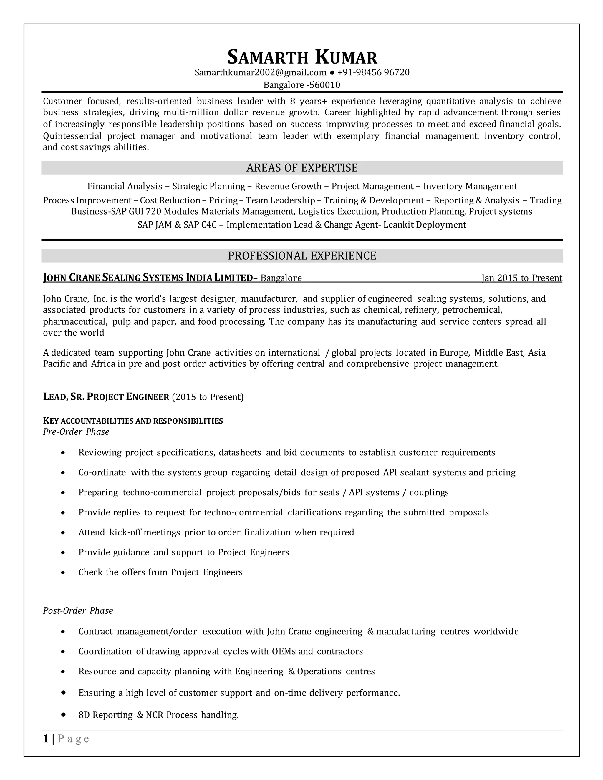 Samarth_Kumar_Resume_Jul_2016 | PDF