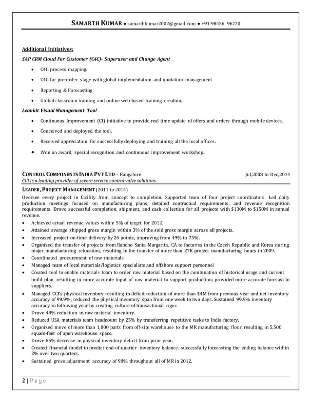 Samarth_Kumar_Resume_Jul_2016 | PDF
