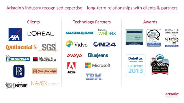 Corporate Presentation Arkadin | PPT