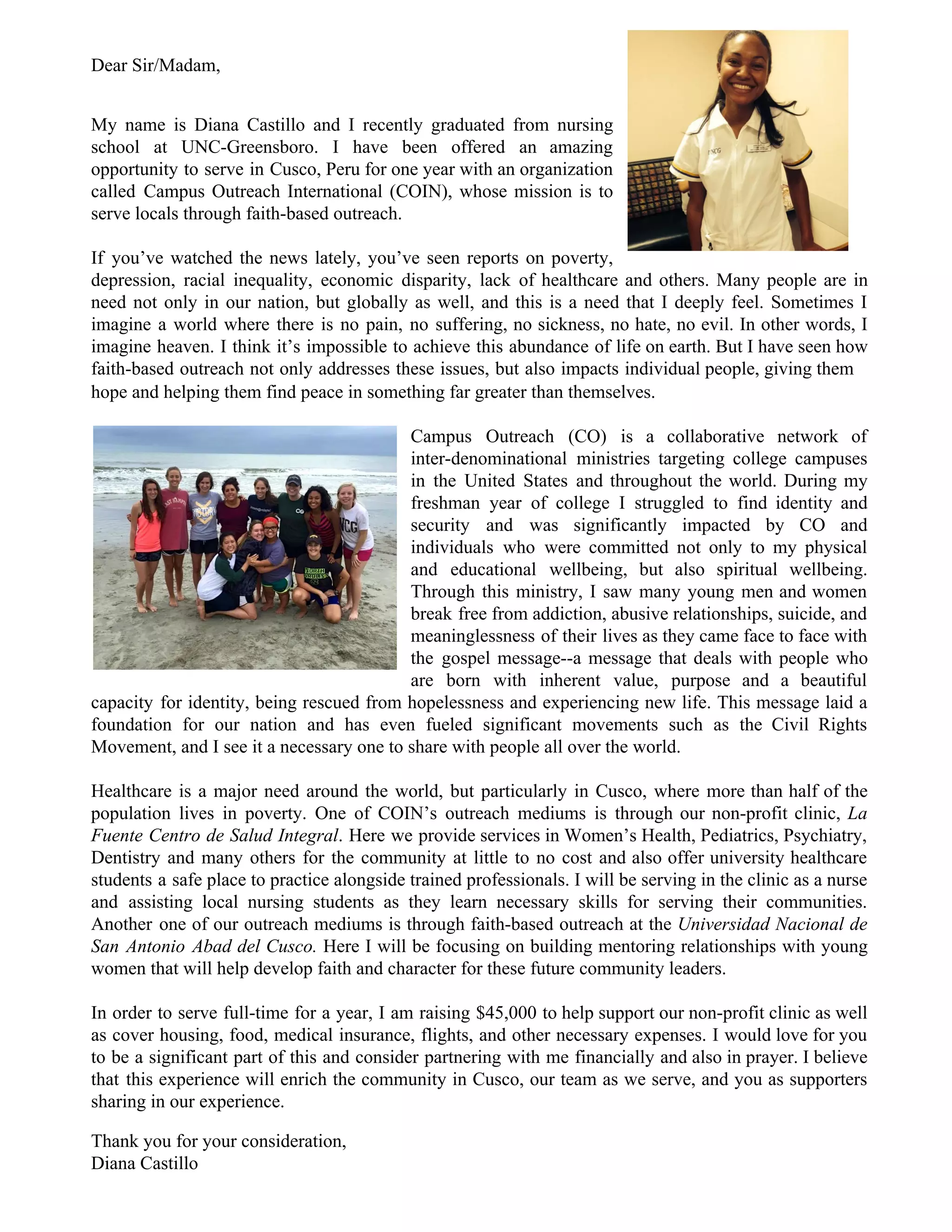 Peru support letter | PDF