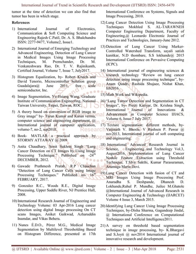 Lung Cancer Detection on CT Images by using Image Processing | PDF ...