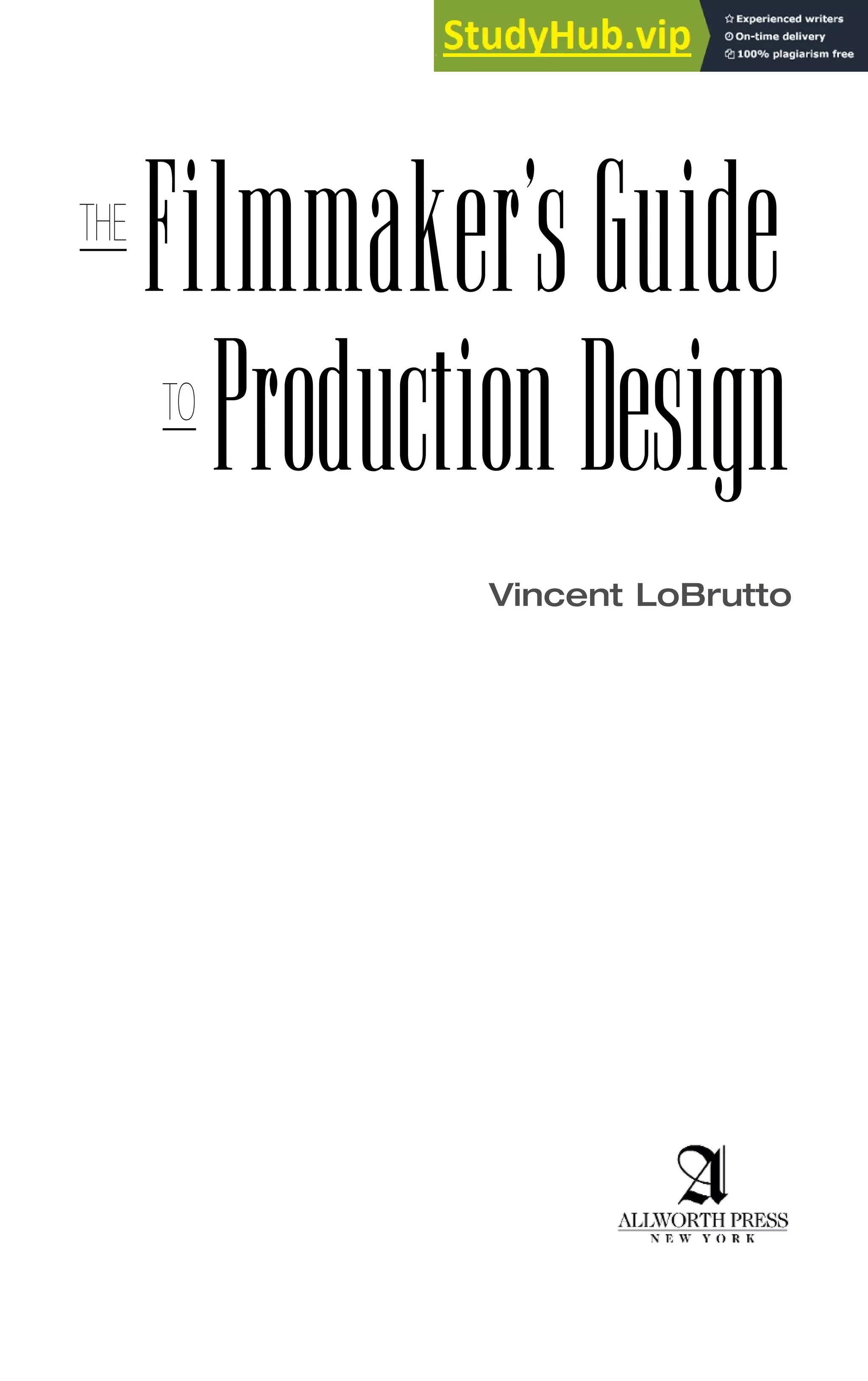 447 - The Filmmaker S Guide To Production Design | PDF 447 - The Filmmaker S Guide To Production Design | PDF