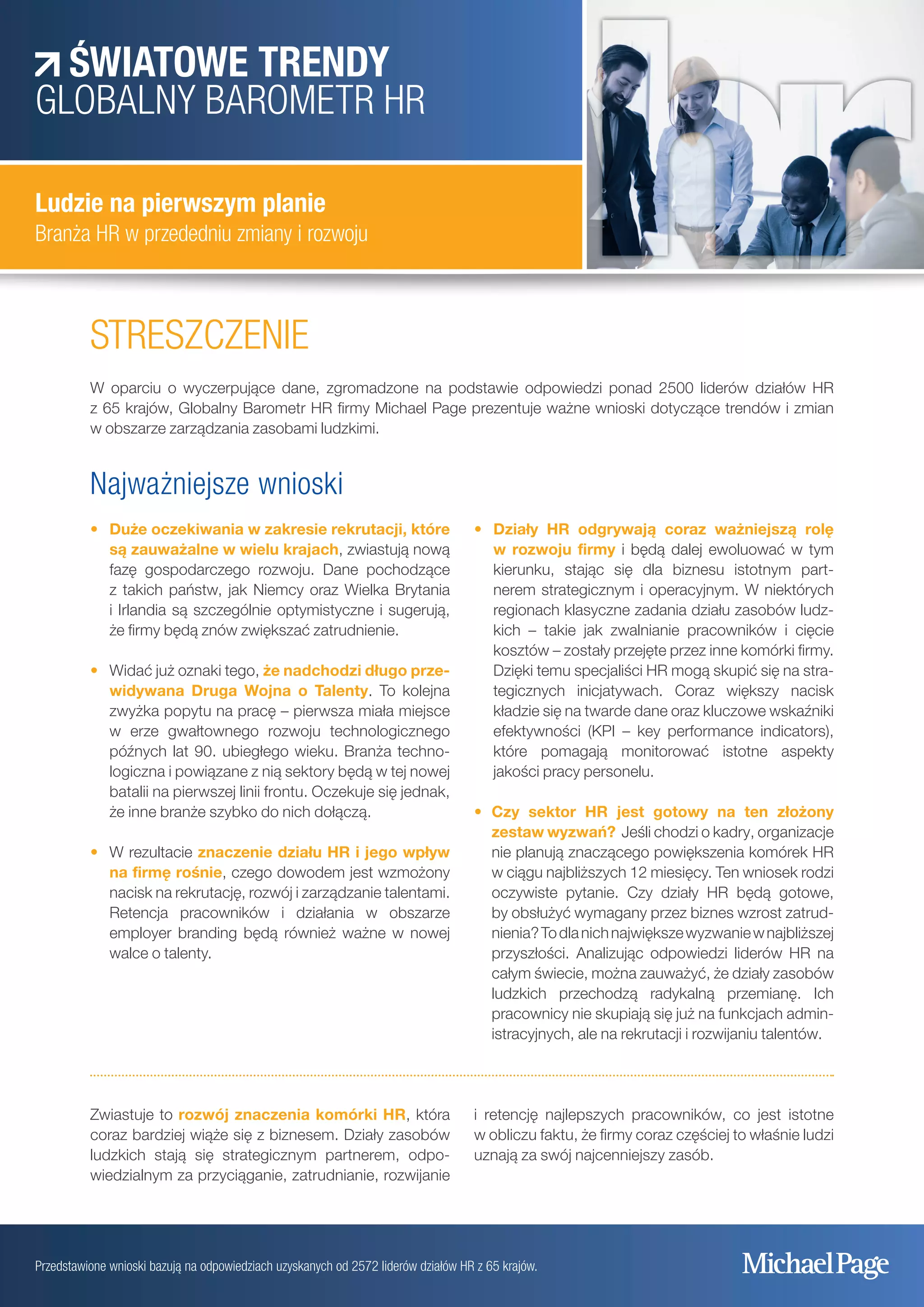 GLOBALNY BAROMETR HR 2015 - Executive Summary | PDF