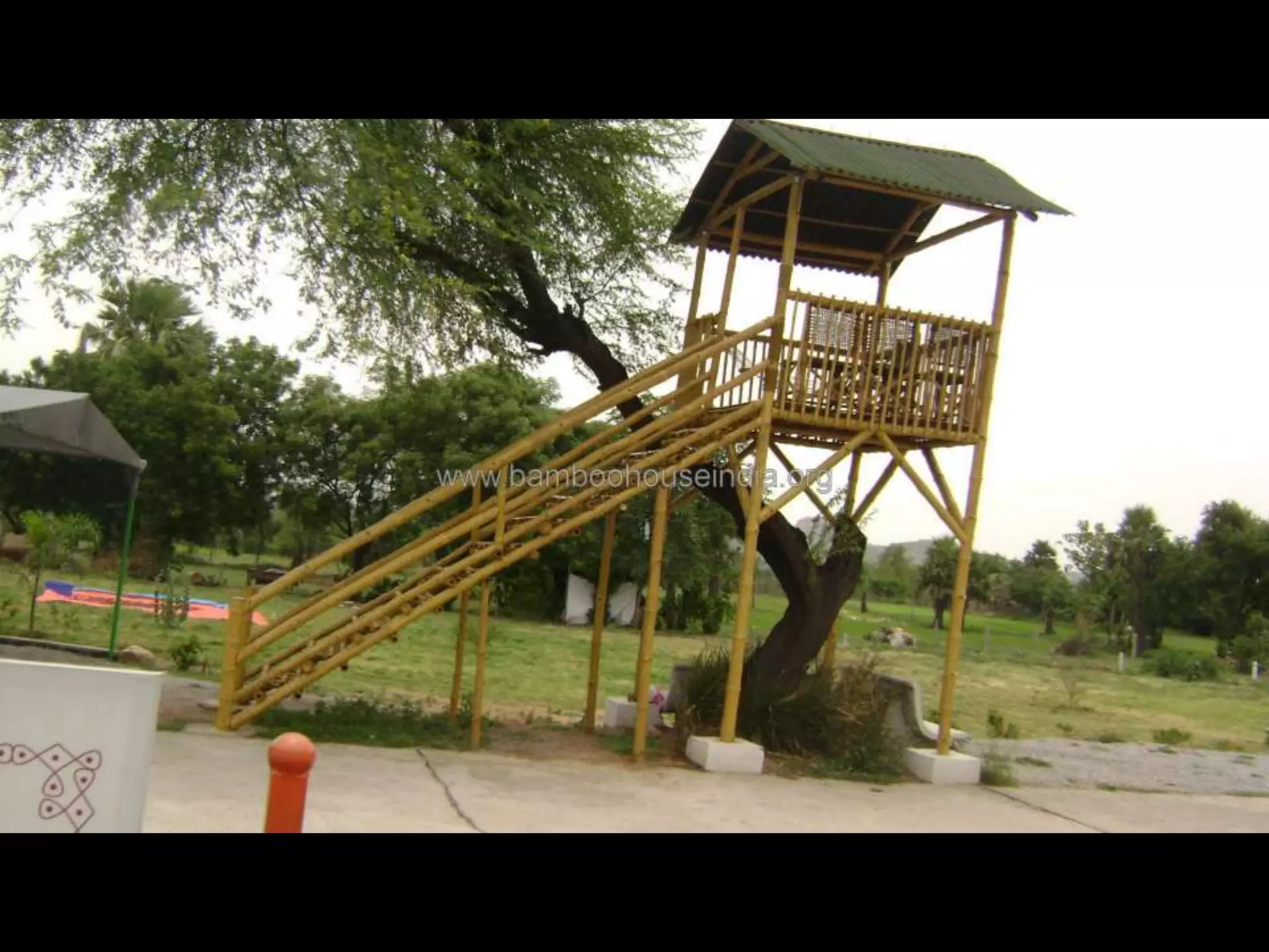Bamboo Structure on Elevated Platform | PPTX