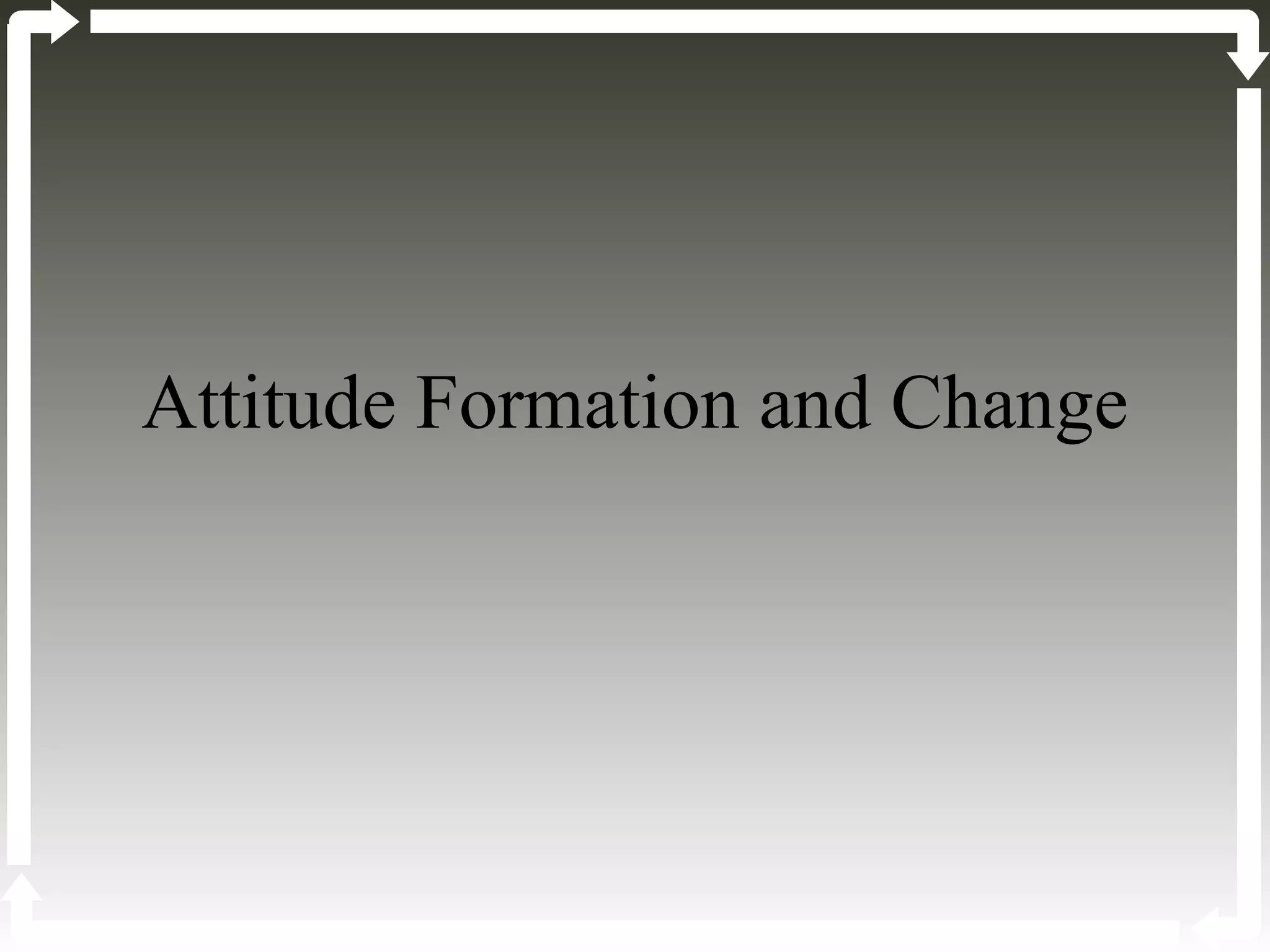 Forming attitudes | PPT