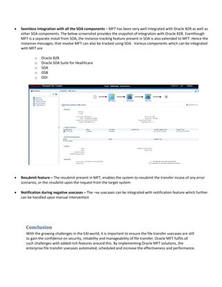 Oracle Managed File Transfer - POV | PDF