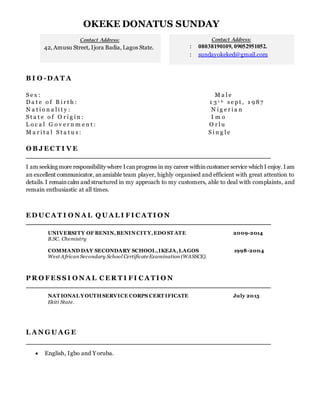 OKEKE SUNDAY(A) | PDF | Free Download