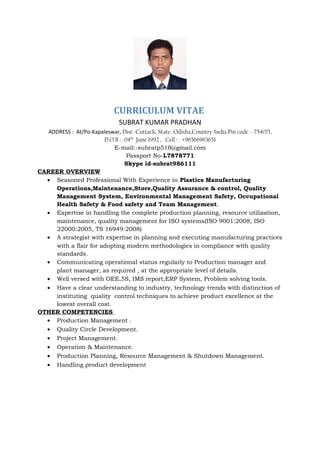 Subrat Kumar Pradhan | PDF