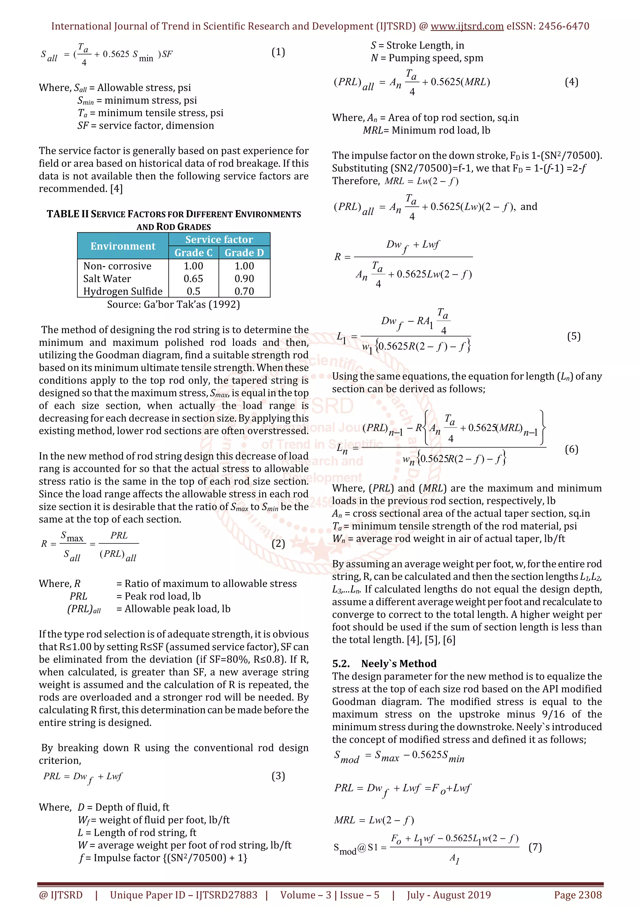 Optimization of Rod String Design for the Sucker Rod Pumping System in ...
