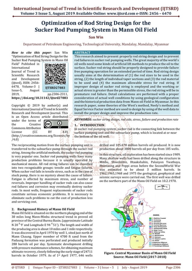 Optimization of Rod String Design for the Sucker Rod Pumping System in ...