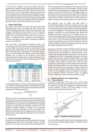 Optimization of Rod String Design for the Sucker Rod Pumping System in ...