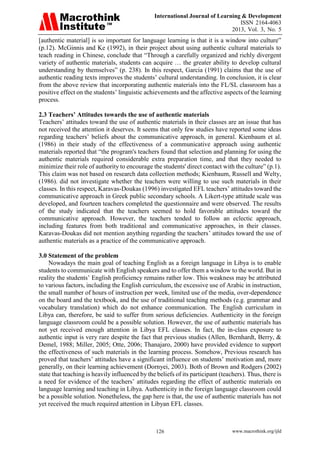 Reading Material: Authentic Materials in Reading Lessons | PDF