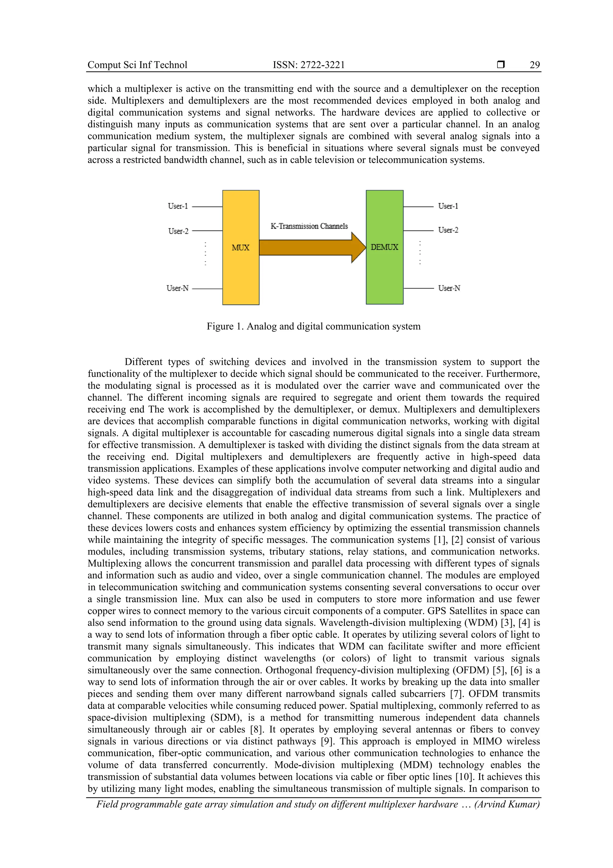 Field programmable gate array simulation and study on different ...