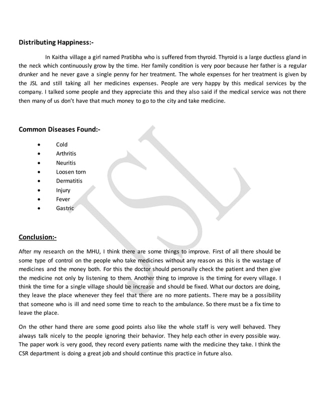 Social Internship final report. (1) | DOCX