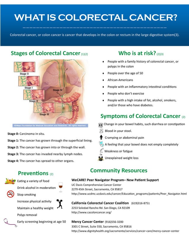 RPTA 117 Infographic Colorectal Cancer | PDF