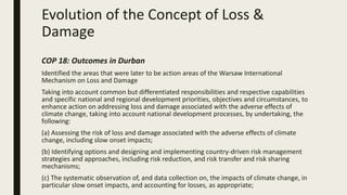 Presentation to DMC & CCS on COP22 & Loss and Damage | PPT