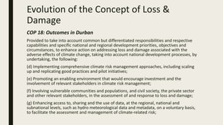 Presentation to DMC & CCS on COP22 & Loss and Damage | PDF