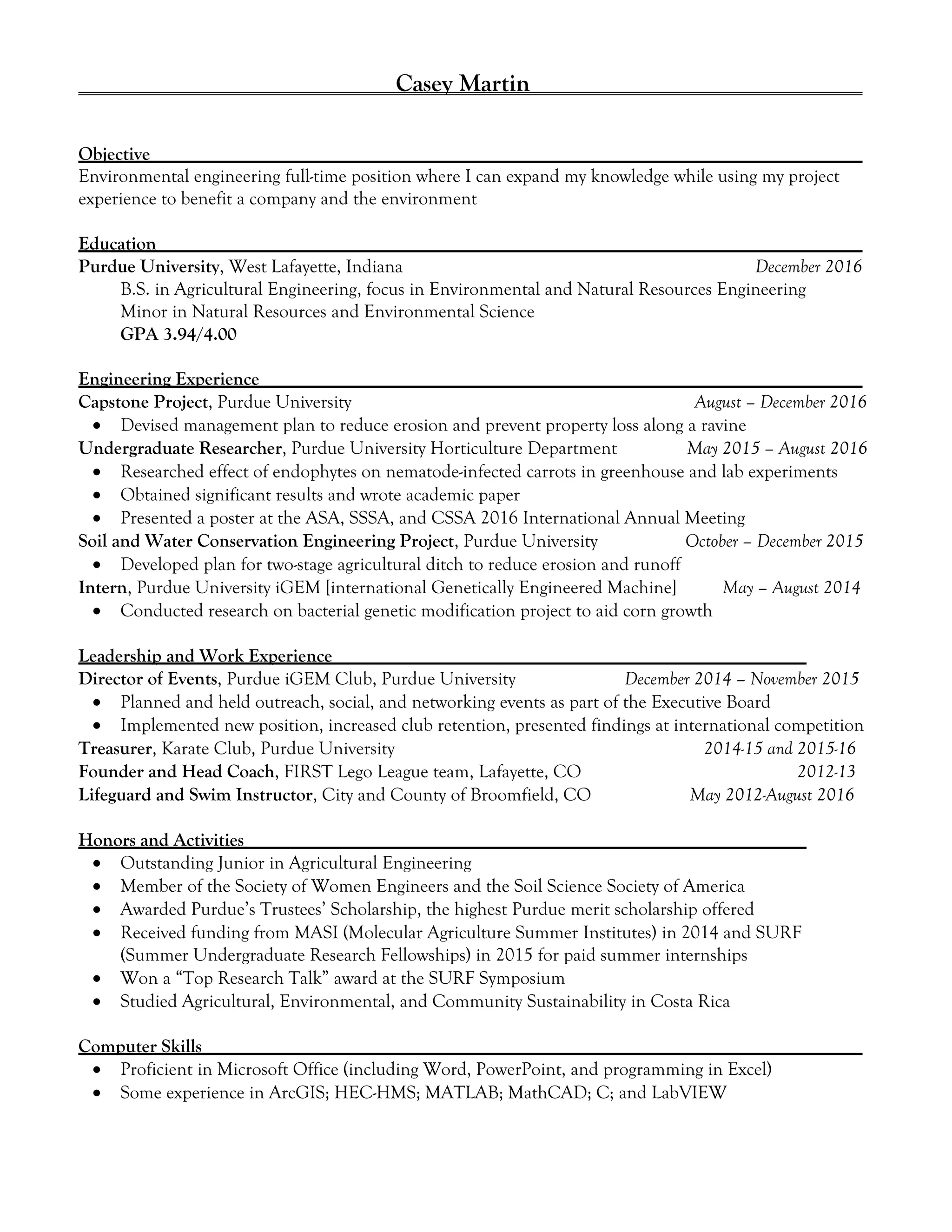 Martin Casey Resume LinkedIn | PDF