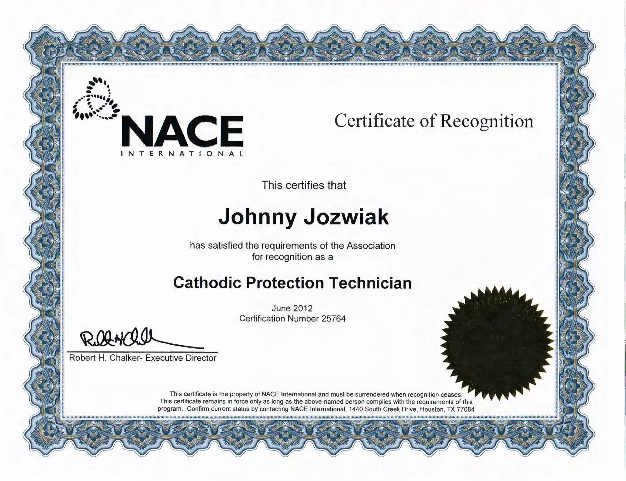 NACE Cathodic Protection Technician (CP2) Cert | PPT