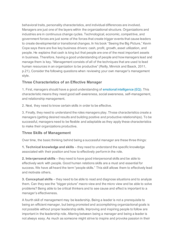 Stay Effective | DOCX | Executive Leadership & Management | Business